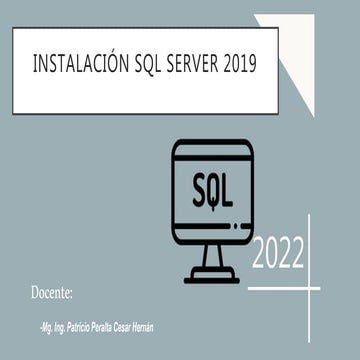 Diseño de Base de Datos en SQL Server | PPTX