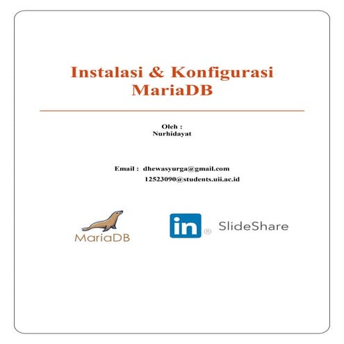 Instalasi & Konfigurasi MariaDB | PDF