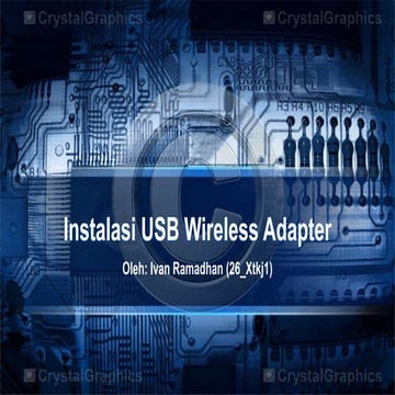 Instalasi usb wireless adapter | PPTX