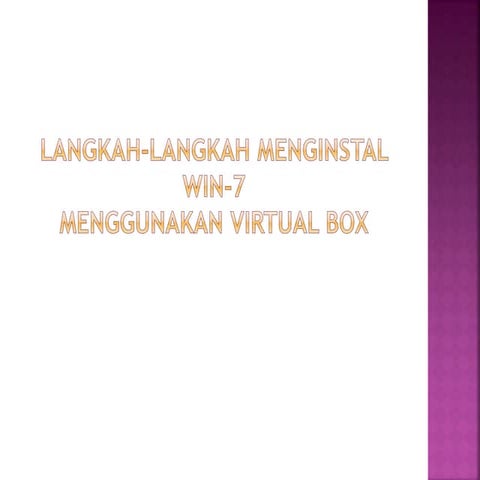 Cara Menginstal windows 7 di turbo pascal | PPTX