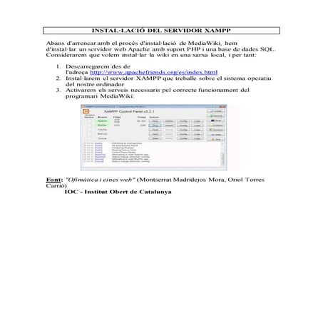 Instal·lació servidor XAMPP | PDF