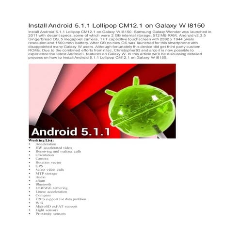 Install android 5 samsung | DOCX