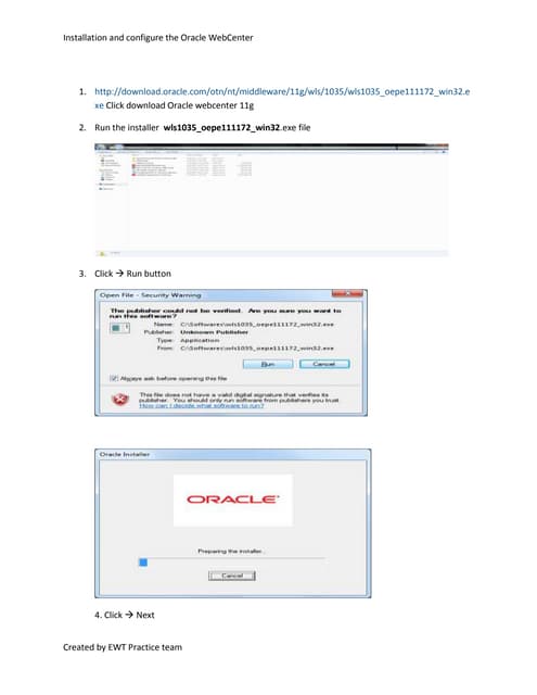 Installation And Configure The Oracle Webcenter Pdf