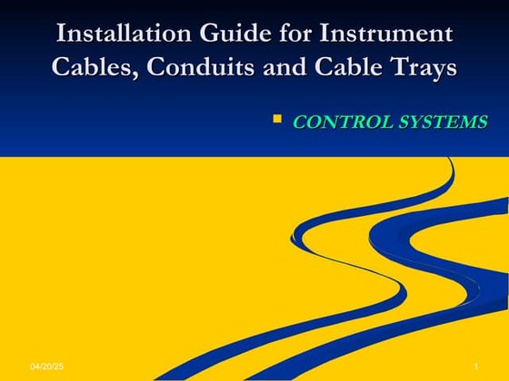 PROCEDURES IN RACEWAY AND CABLE TRAY INSTALLATION | PPTX