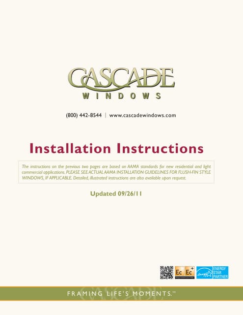 Cascade Window WinPro Brochure | PDF