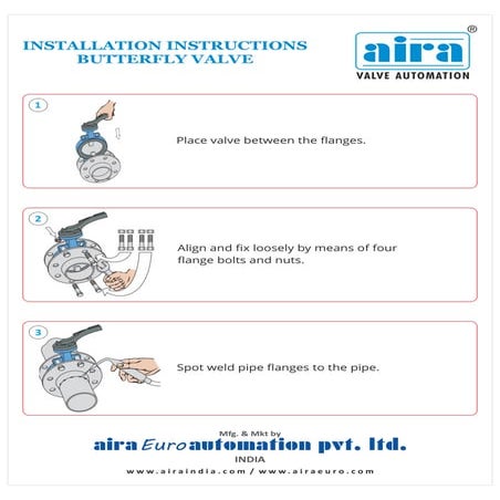 Installation Instructions Butterfly Valve | PDF