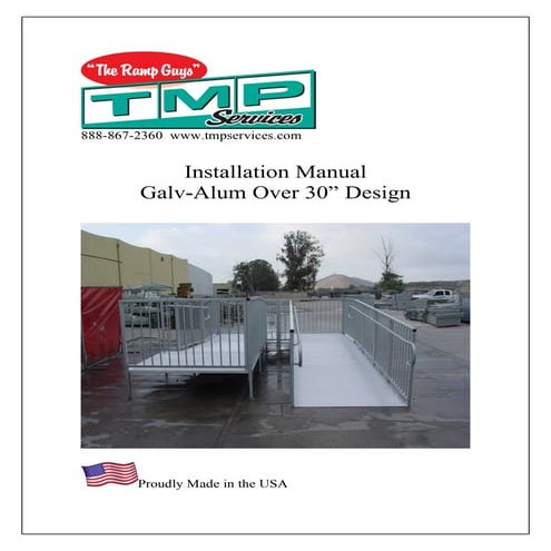 TMP Services, Inc. has been the largest manufacturer of modular ramps ...