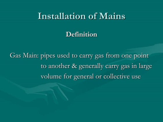 Gas installation | PPT