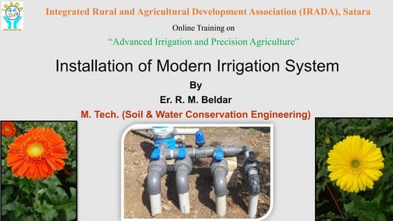 Components and fittings of sprinkler irrigation system | PPT