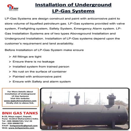 LPG TANK INSTALLATION | PDF