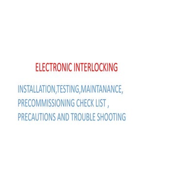 Interlocking on switchgear principles | DOCX