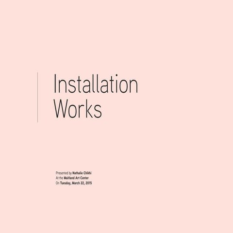Installation works | PDF
