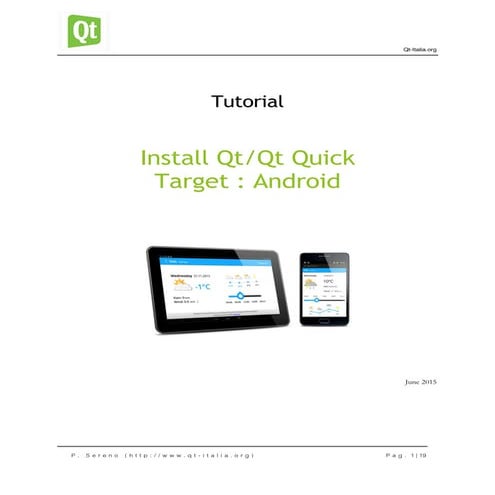 Install Qt/Qt Quick for Android devices | PDF