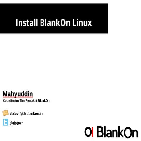 Install BlankOn Linux | PDF