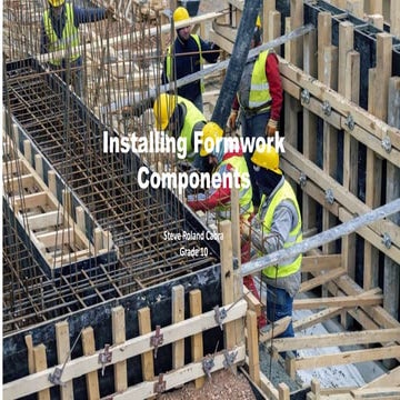 Installed Formwork Components | PPTX