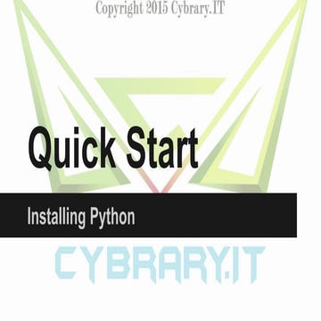 Python install guide, step by step guide to install Python | PPT