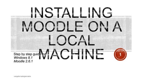 Installing Moodle is Easy | PPT