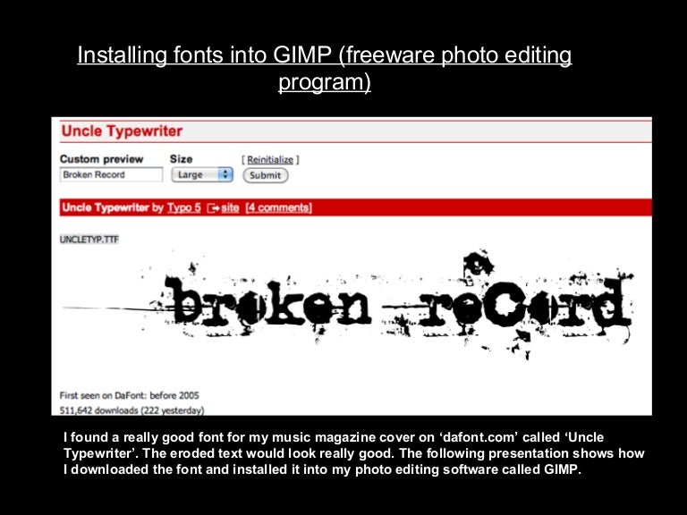 Installing Fonts In Gimp Installing Fonts In Gimp