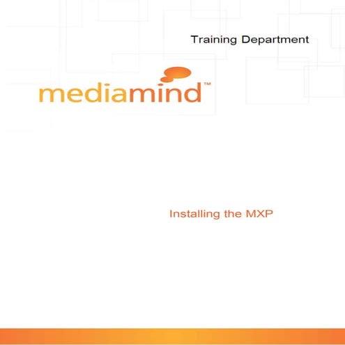 Installing the mxp | PDF