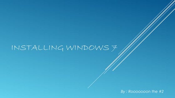 6292 installing and configuring windows 7 client | DOC | Internet for Beginners | Internet