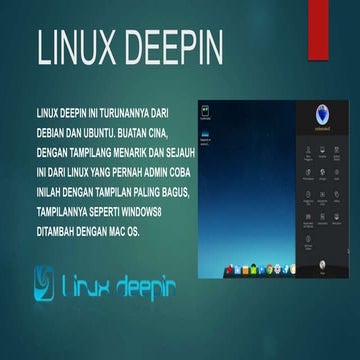 langkah Instal linux deepin | PPTX