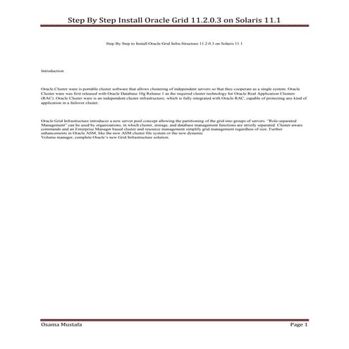 Step By Step To Install Oracle Grid 11203 On Solaris 111 Pdf 5544