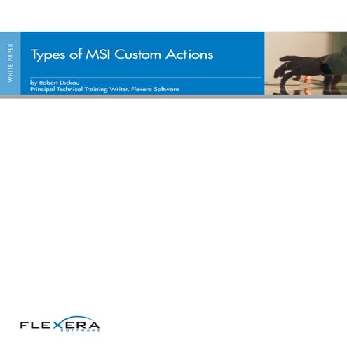 Types Of Msi Custom Actions Pdf 