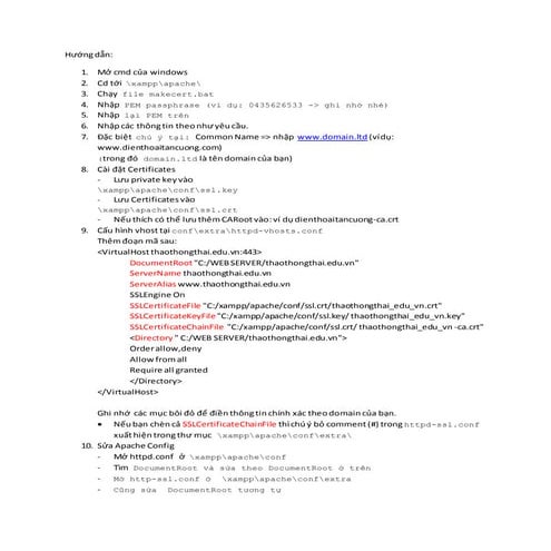 Install ssl xampp | PDF