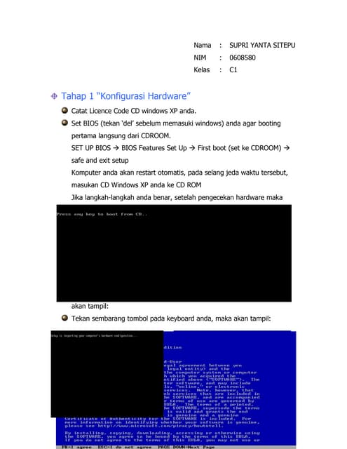 Cara menginstall windows 7 | PDF