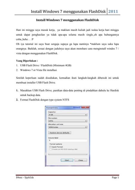 Cara menggunakan rufus sangat mudah | PDF