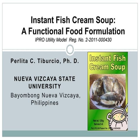 Instant Fish Cream Soup | PPTX
