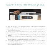 Instant Solutions On HP Envy 4510 Unboxing Setup
