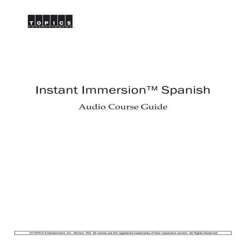 Instant immersion basic book | PDF
