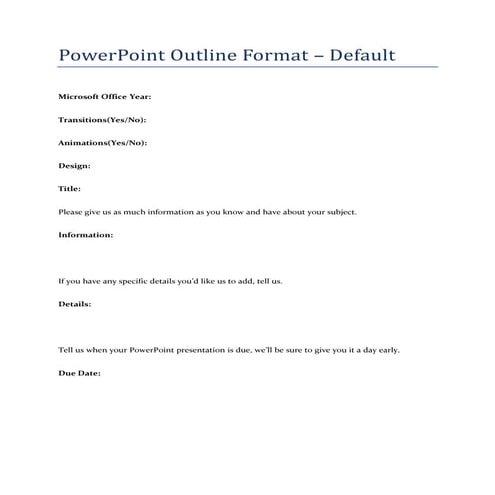 InstantPowerPoints default form | PDF