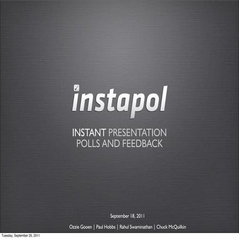 instapol-mobilehackdays-la | PPT