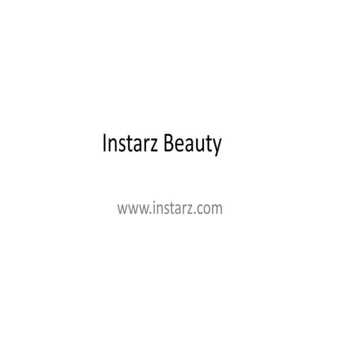 Instarz beauty | PPTX