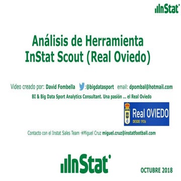 Análisis de la herramienta de Scouting InStat Scout - Real Oviedo | PPTX