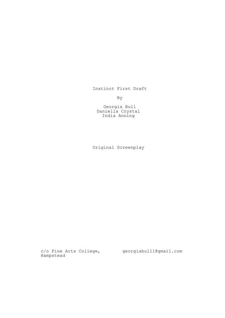 Script Draft 1 | PDF