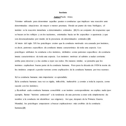 JUNG, EL INSTINTO Y EL INCONSCIENTE | PDF