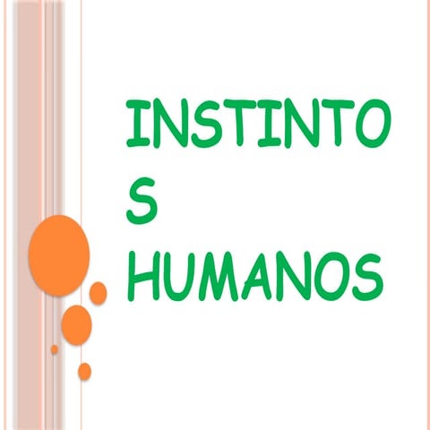 instintos humanos en la psicología social | PPTX