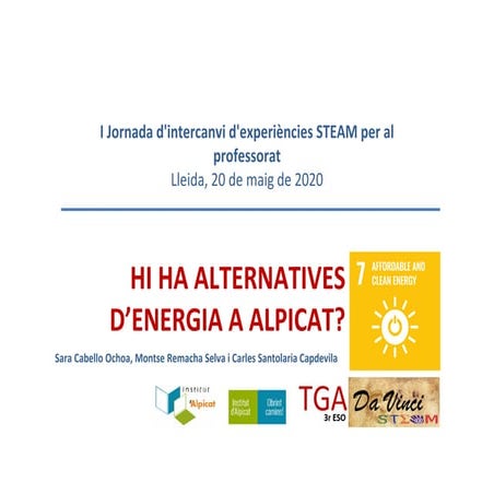Hi ha alternatives d'energia a Alpicat? (def) | PDF