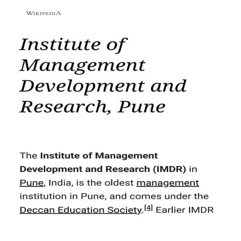 Institute of Management Development and Research, Pune - Wikipedia.pdf