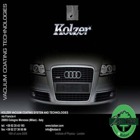 Institute of physics.london.june2009.kolzer | PDF