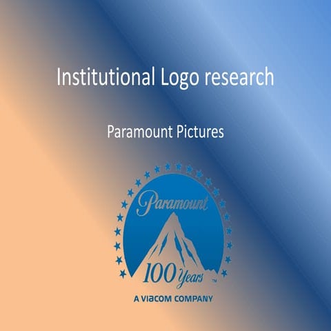 Institutional logo research para | PPTX