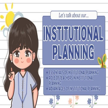 Institutional planning | PPTX