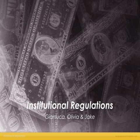 Institutional regulations | PPT