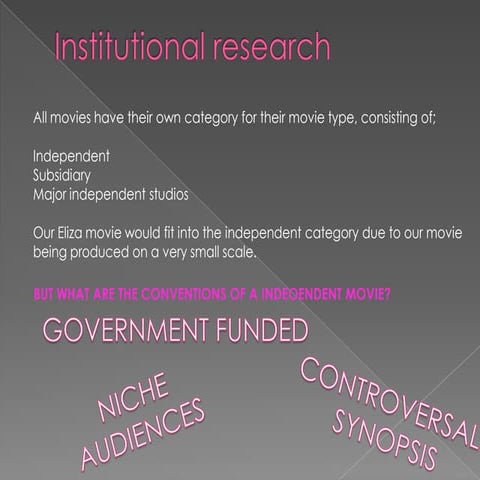 Institutional research | PPTX