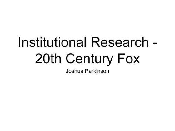 w00t! 20th Century Fox Home Entertainment Case Study | PDF