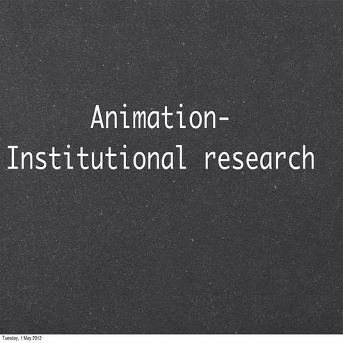 Institutional research -Ashleigh | PDF