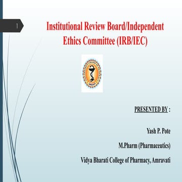 Institutional Review Board:Independent Ethics Committee (IRB:IEC).pptx